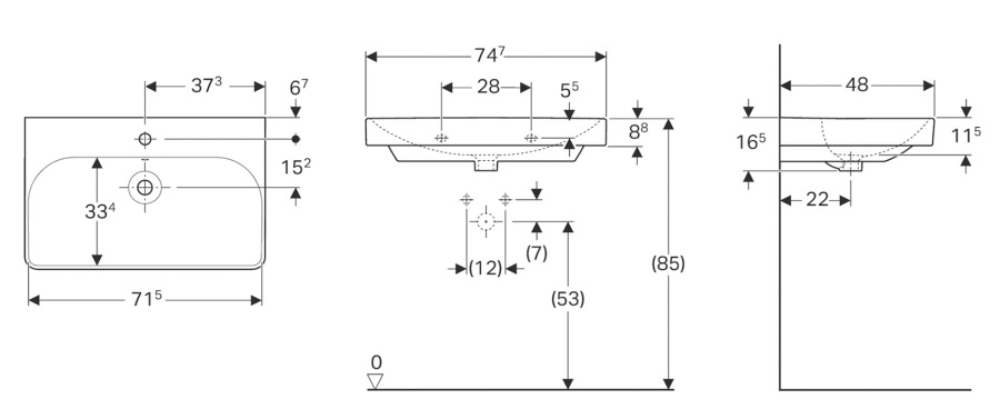 74X48瓷盆 - 瓷盆 - 德浦廚衛
